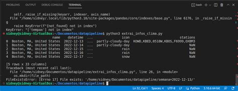 Bug Problema Ao Rodar O Script Apache Airflow Orquestrando Seu