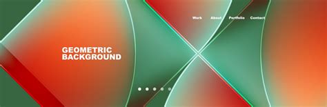 Circle Triangle Geometric Web Site Page Template Vector Image