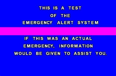 Re Created The 1999 Comcast Penn Eas Test Screen R