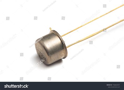 Electronic Component Transistor Metallic Encapsulation Isolated Stock Photo 1766820437