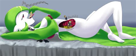 Rule 34 Breasts Clothing Female Female Gardevoir Gardevoir Ilackausername Large Breasts Lying