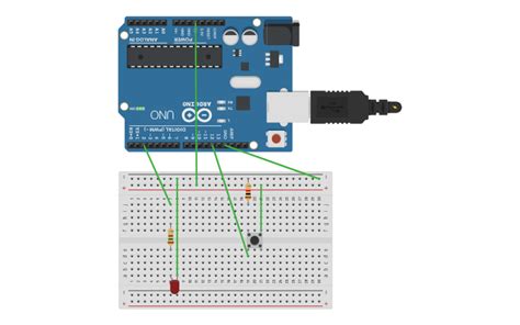 Circuit Design Acionamento Led PressÃo Tinkercad