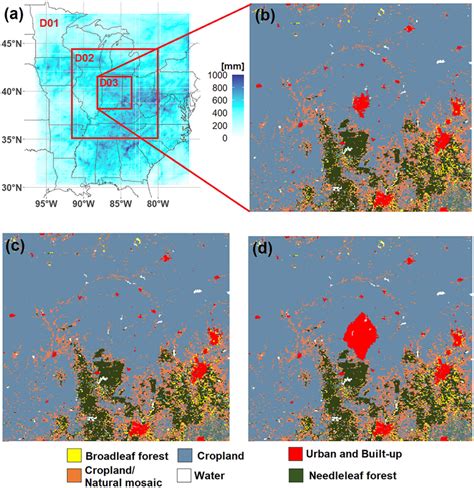 A Three‐nested Domains Simulated Using Weather Research And
