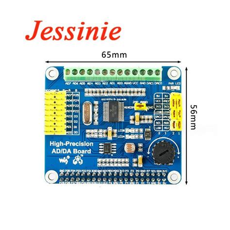 Raspberry Pi High Precision Adda Digital Analog Module Expansion Board