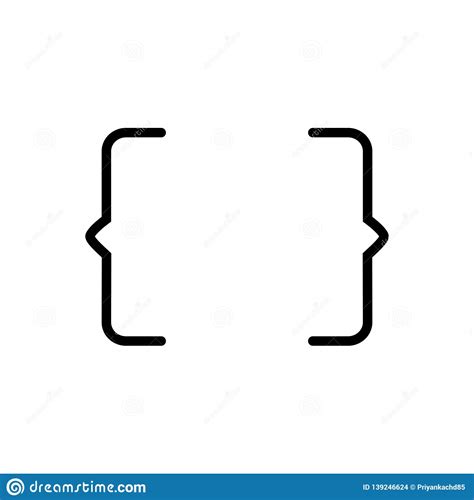 Brackets Code Html Outline Icon Signs And Symbols Can Be Used For Web