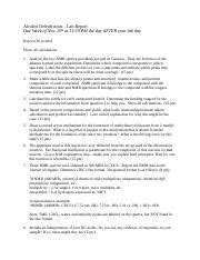 Lab 9 Alcohol Dehydration Report Docx Alcohol Dehydration Lab Report Due Week Of Nov 29th