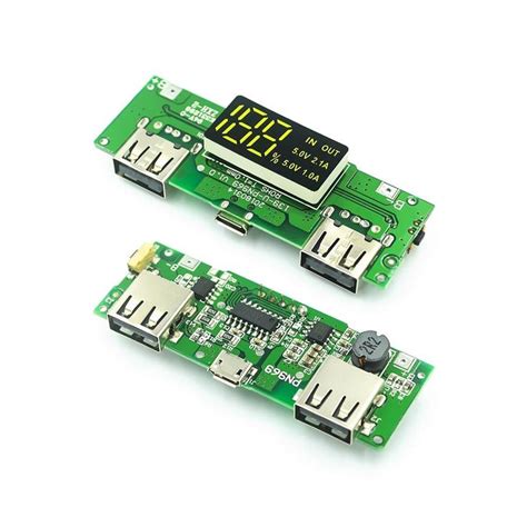 Dual USB V A Micro USB LED USB Mobile Power Bank Charging