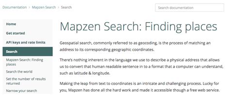 open source software open source documentation · mapzen