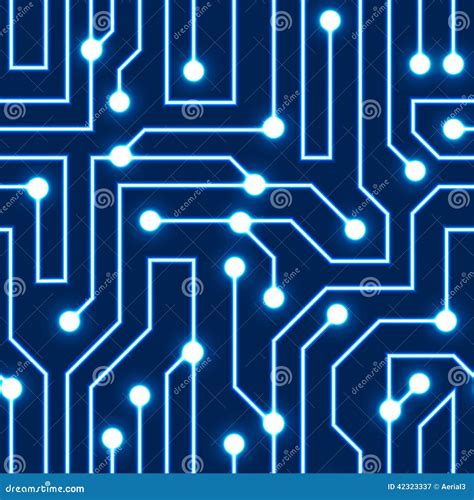 Vector Blue Circuit Board Background Stock Vector Illustration Of Concept Connect 42323337