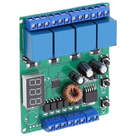 51224v 4ch Relay Module Programmable Trigger Delay Time Motor Positive Reversing Controller