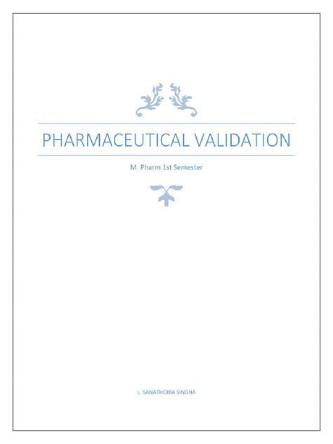 Validation Notes Pdf