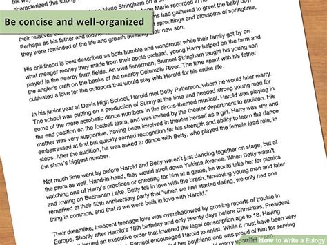 Ways To Write A Eulogy WikiHow