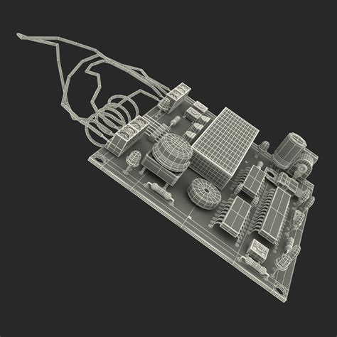 인쇄 회로 기판 3d 모델 29 Max 3ds Obj Ma Free3d