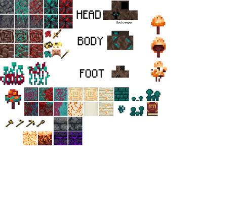 Minecraft Papercraft Nether Mobs