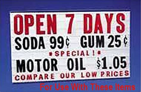 8 Black Replacement Letters For Message Board Signs Shown In The Item Description White