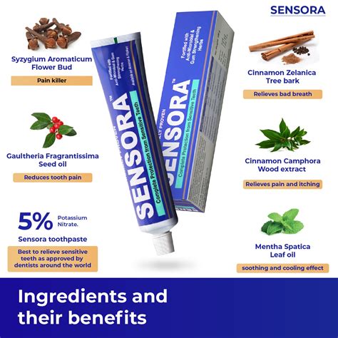 Sensora Herbal Sensitivity Relief Toothpaste Sensora Toothpaste
