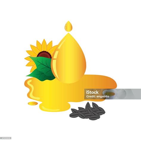 해바라기 오일 꽃 해바라기 씨앗 개념 Flowervector 일러스트와 함께 병에 건강관리와 의술에 대한 스톡 벡터 아트 및 기타 이미지 건강관리와 의술 건강에 좋지