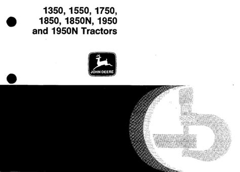 John Deere 1350 1550 1750 1850 1850n 1950 1950n Tractors