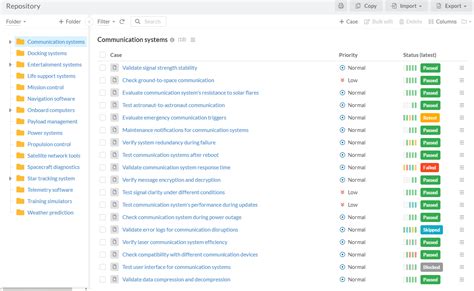 Create A Gui Like This For A Test Case Management System For Qa Tests