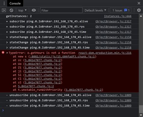 Error When Looking At Chart Of Influxdbhistorysql Stored History