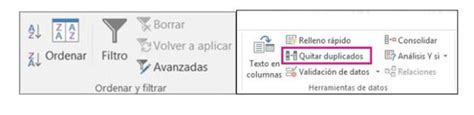 Cómo Quitar Duplicados En Excel Plantillasofficenet
