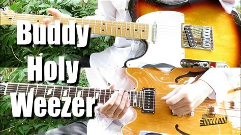 Buddy Holly Weezer Guitar Tab Tutorial And Cover Youtube