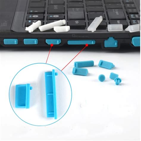 Bouchon Anti Poussiere Bouchon Anti Poussière En Silicone Coloré 16 Pièces Ensemble Bouchon De