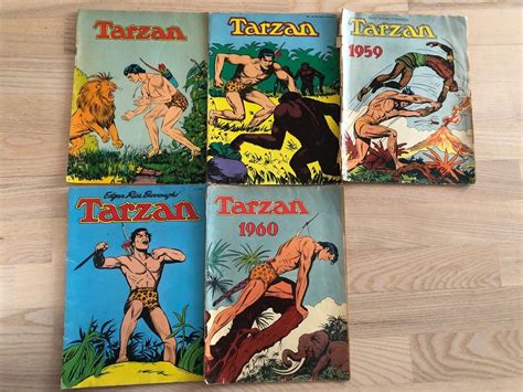 Tarzan årshæfter 1959 1969 Edgar Rice Burroughs Tegneserie Dba