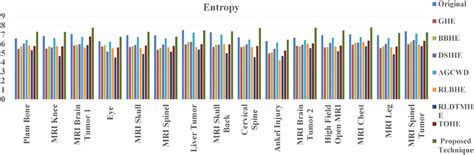 Graphical Representation Of Entropy Values By Each He Method On Given Download Scientific