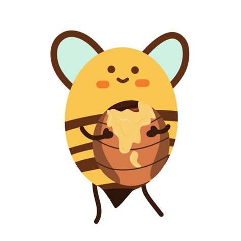 Cute Bee Illustration 26676225 Png