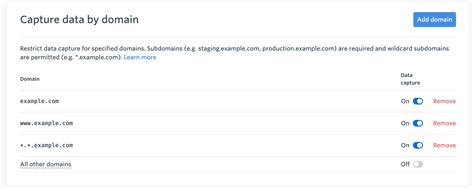 Can I Disable Data Capture For A Specific Domain Fullstory Help Center