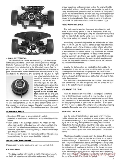 Traxxas Manual 4 Tec 4301 4304 4310 • Rcscrapyard Radio