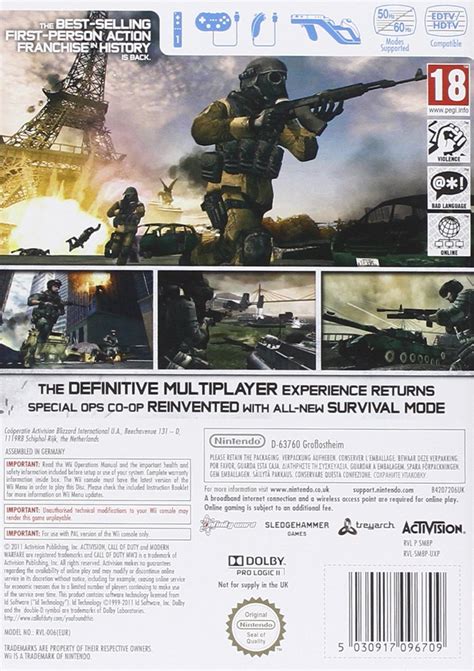 call of duty modern warfare 3 wii