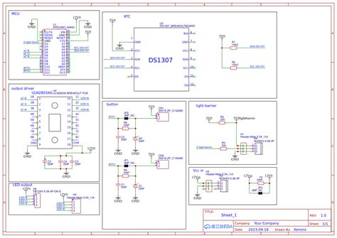Arduino Nano RTC LED OSHWLab