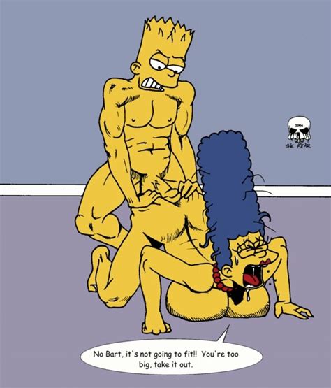 Rule 34 Bart Simpson Breasts Color Female Front View Human Incest Insertion Male Marge Simpson