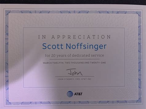 So I Made The 20 Year Mark With Atandt This Week I Hope To Continue On And Continue To Learn