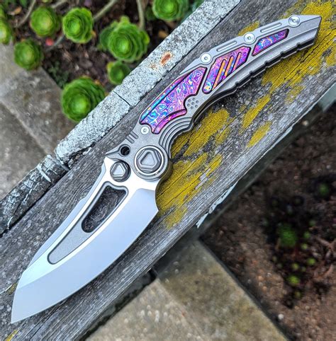 Maxace M05d Titanis Titaniumtimascus M390 Folder We Be Knives We