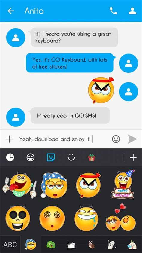 Android Için Go Keyboard Sticker Emoticon 2 Apk İndir