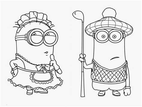 Cute Minion Coloring Pages At Free Printable