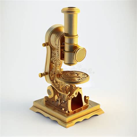 Vintage Fantasy Microscope Generative Ai Illustration Stock Illustration Illustration Of