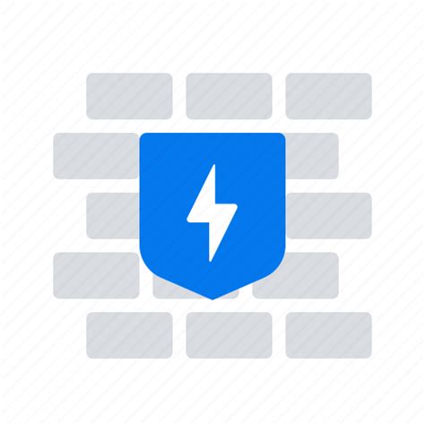 Firewall Security Shield Wall Icon