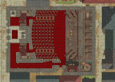 Waterdeep Dragon Heist Theatre Map [30x25] R Waterdeepdragonheist