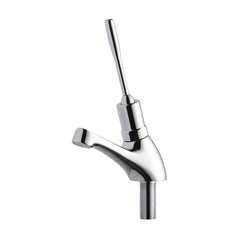 Lead Free Dzr Brass Hob Mounted Single Temperature Timed Flow Pillar Tap W Lever Handle