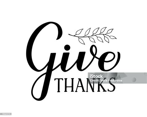 흰색에 고립 된 꽃 요소와 감사 현대 서예 브러시 레터링을 제공합니다 추수 감사절 인사말 카드 타이포그래피 포스터 배너 전단지 스티커 티셔츠에 대한 벡터 템플릿 T 셔츠에