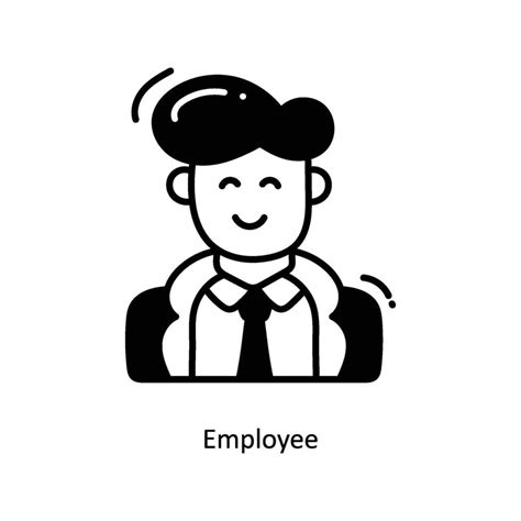 Employee Doodle Icon Design Illustration Startup Symbol On White Background Eps 10 File