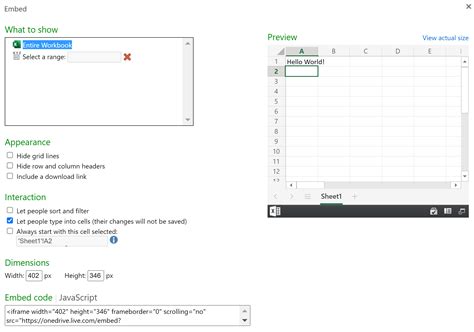 How To Embed Excel On Your Website Lev Solodkin