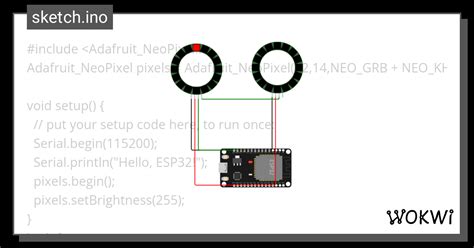 Pixel Light Wokwi Esp32 Stm32 Arduino Simulator