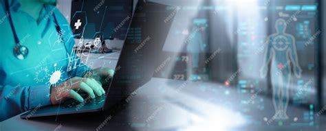 Premium Photo Medicine Doctor And Laptop Computer Research Analysis