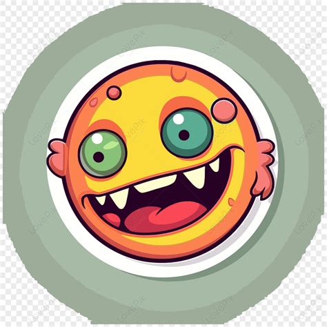 열린 입으로 재미있는 만화 일러스트 스타일 스티커 벡터상표타일러 Png 일러스트 무료 다운로드 Lovepik