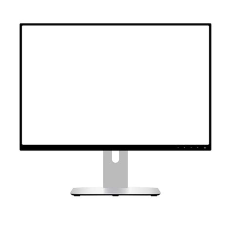 premium vector computer monitor wide screen lcd display vector